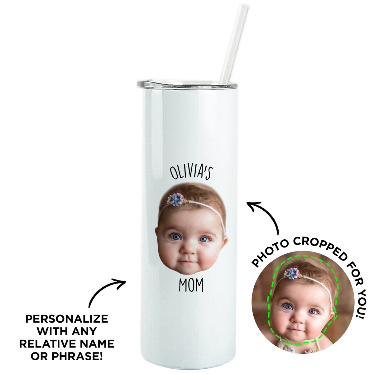 Personalized Baby Skinny Tumbler – Type League Press